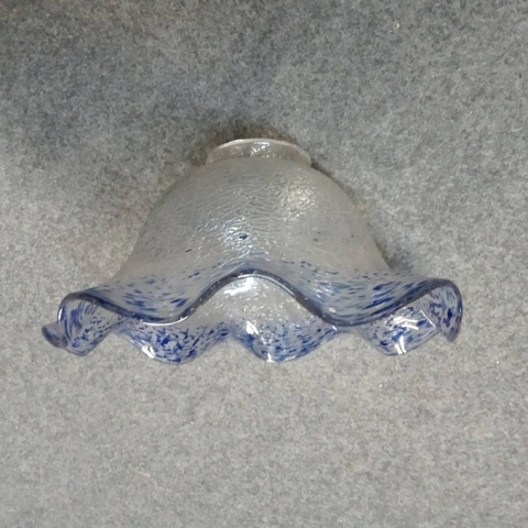 bs3676 吹雪文ガラス電笠 【大正浪漫 びいどろ屋】